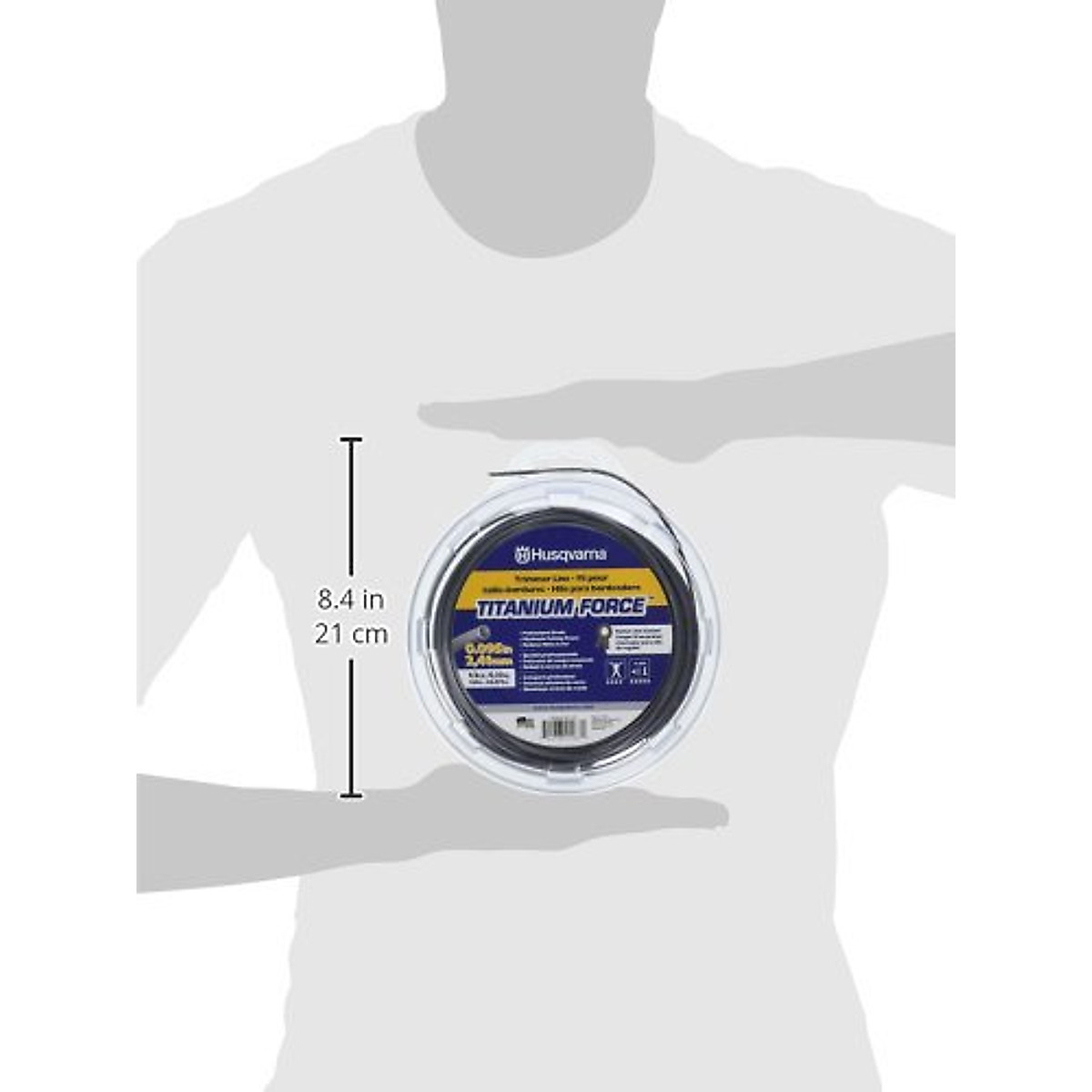 Husqvarna string trimmer line .095-Inch 140ft spool Titanium Force High efficiency Long life Faster acceleration