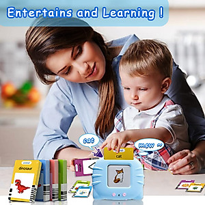 JUNQIU Flash Cards Educational Toys for Toddlers 2 3 4 5 6 Year Old, Toddler Learning Toys for Girls Boys Gifts