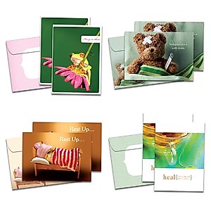 Tree-Free Greetings Hang in There, Rest Up and Heal Get Well Card Assortment, 5 x 7 Inches, 8 Cards and Envelopes per Set (GA31531)