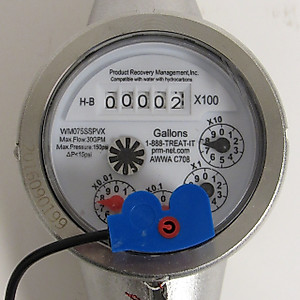 PRM Filtration 3/4 Inch NPT 304 Stainless Steel Multi-Jet Water Meter with Pulse Output, Viton Seals, Sealed Dry Dial, and Internal Strainer for Particulate Protection