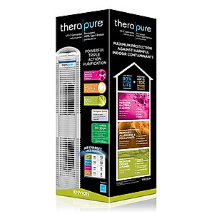 ENVION Therapure Medium/Large Room Home HEPA Air Purifier with Neutralizing Light Technology, Cleanable Air Filter, Analog Controls, & 3 Fan Speeds