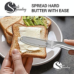 Simple preading Magic Butter Knife Spreader and Curler - Complete Your Kitchen Knives Set, Curl Your Butter with Ease 3 Different Ways (2).