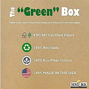 Novel Box® Made in USA Jewelry Gift Box in Black Kraft with Removable Cotton Pad 3X2.3X1 (Pack of 20) + Custom NB Pouch