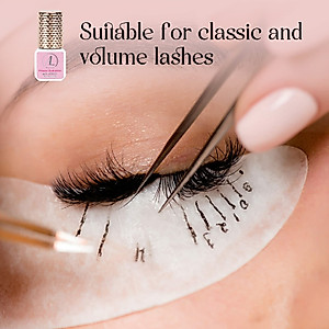 ALLOVE Eyelash Extension Glue for Lash Extensions 1-2s Drying Time Lash Extension Glue Retention up to 7-8 Weeks Power Extreme Waterproof Lash Glue for Eyelash Extensions Professional Use Only