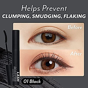 I'M MEME Lash Master-cara | 01 Black | High Volumizing Mascara for Natural-looking Eyelashes | K-beauty
