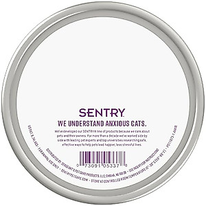 SENTRY PET Care Sentry Calming Collar for Cats, Long-Lasting Pheromone Collar Helps Calm Cats for 30 Days, Reduces Stress, Helps Calm Cats from Anxiety, Loud Noises, and Separation, 1 Count