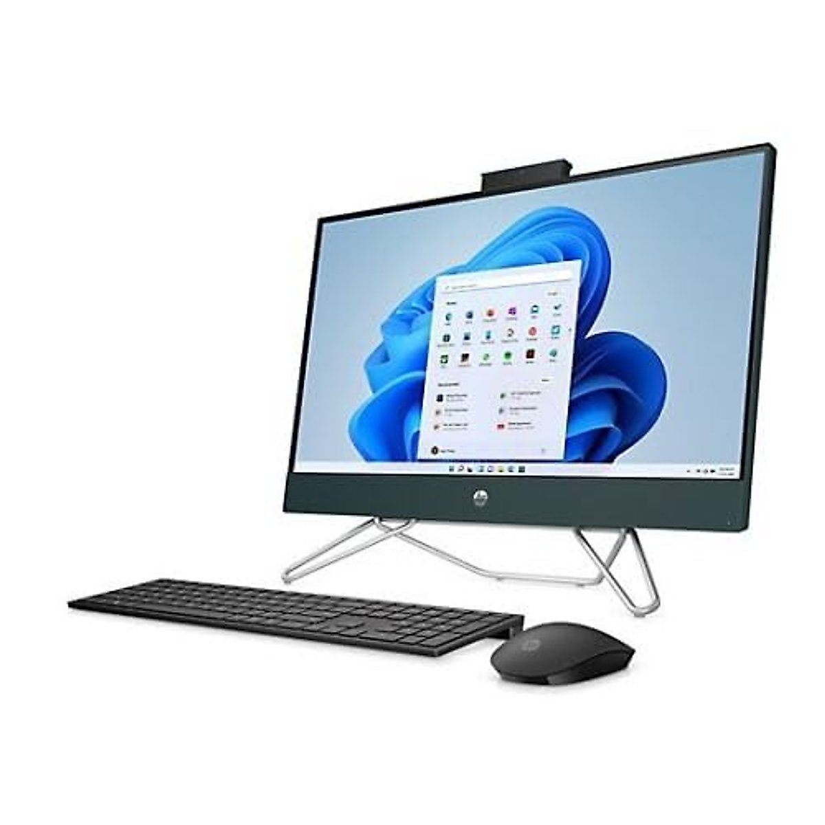 HP 2023 All-in-One AIO Desktop 23.8" FHD IPS Touch 10-Core Intel Core i5-1235U Iris Xe Graphics 16GB DDR4 1TB SSD WiFi AX RJ45 HDMI Webcam Wireless Mouse KB Starry Forest Windows 11 Pro w/RE USB