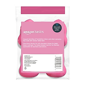 Amazon Basics Large Makeup Blender, 4-Pack (Previously Solimo)