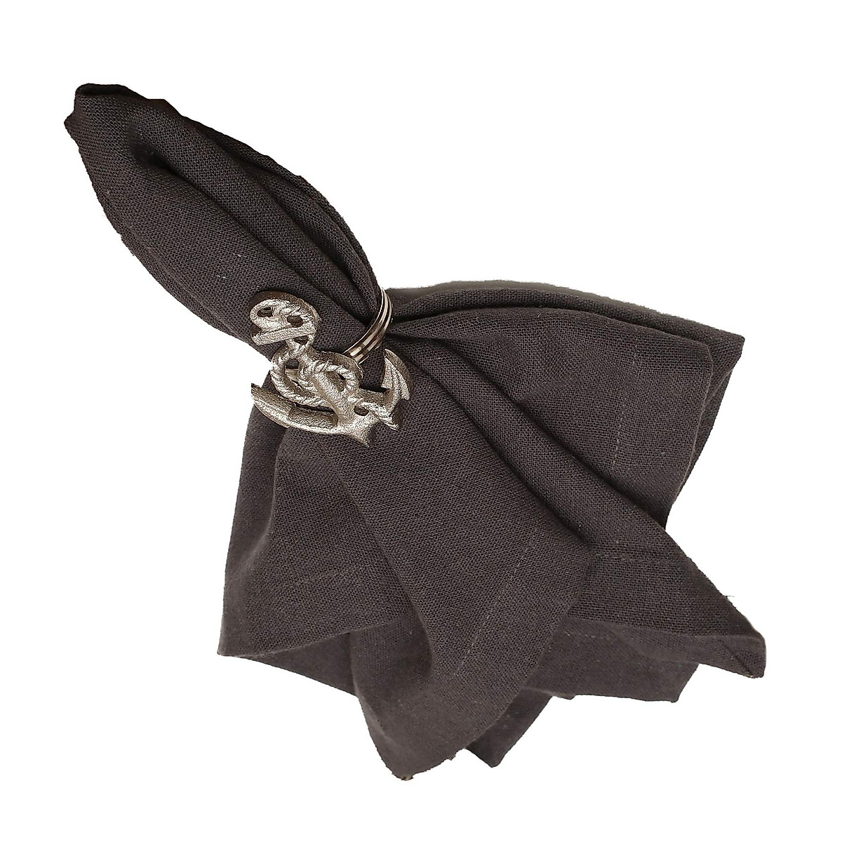 Alpha Living Home Christmas Decoration Silver Napkin Rings Set of 12, Thanksgiving Napkin Holders, Napkin Rings Bulk for Fall, Christmas, Party Decoration, Dinning Table, Everyday, Family Gatherings