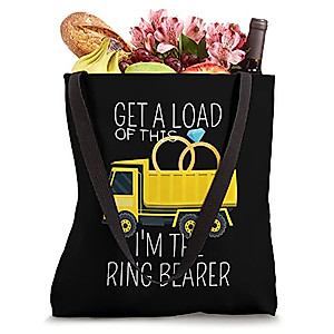 Kids Junior Wedding Party Truck Kids Ring Bearer Tote Bag