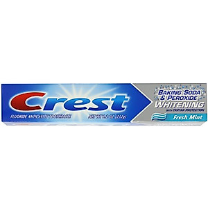 Crest Baking Soda And Peroxide Whitening With Tartar Protection Fresh Mint Flavor Toothpaste 8.2 Oz (Pack of 6)