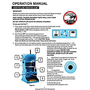 Great Northern Premium Quality Ice Cub Shaved Ice Machine Commercial Ice Shaver