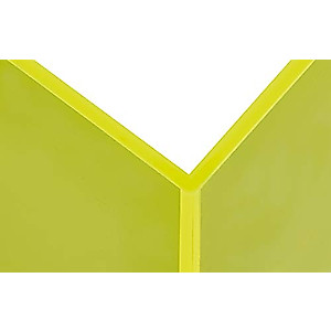 Maul Pack of 2 Premium Acrylic Bookends 10 x 10 x 13 cm Neon Yellow