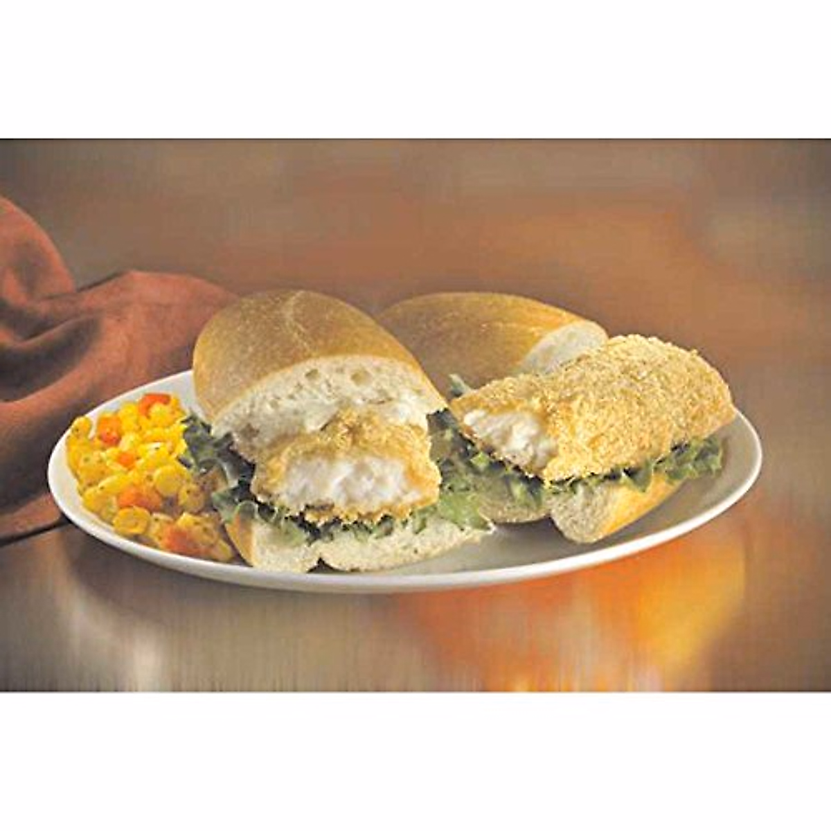 Dixie Crunch Breaded Pangasius Fillet, 2 to 3 Ounce of 34 Pieces Per Bag, 10 Pound - 1 each.