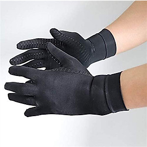 XJXJ Gaming Gloves Silicone Grip Anti-Slip Anti-Sweat Stoma Breathable Design Full Finger Gloves Perfect Comfortable Fi. rheumatoid arthritis gloves (Size : L)