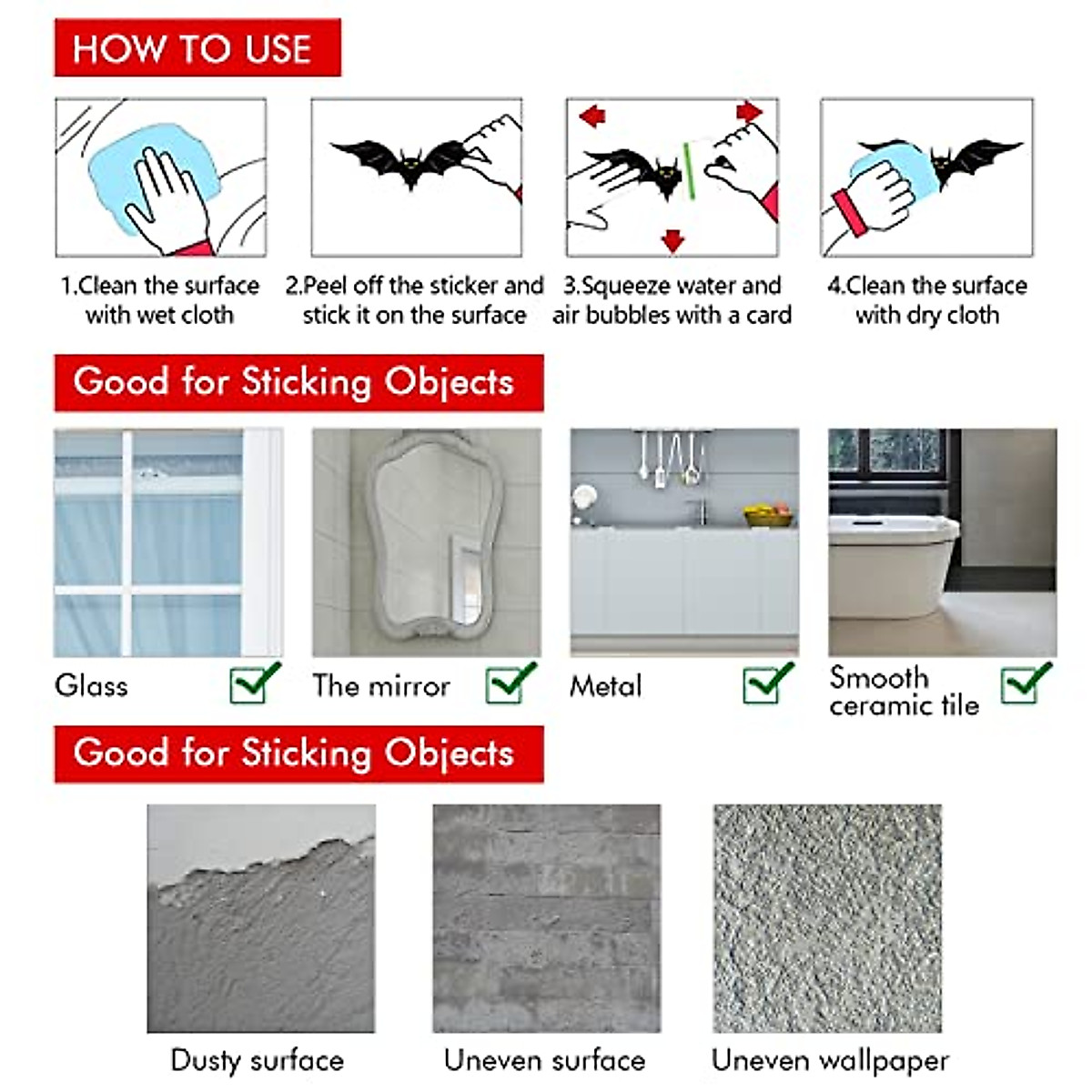 140PCS Halloween Window Clings Decor for Halloween Decorations, Double Side Halloween Window Stickers Removable Glass Decals for Halloween Party Decorations