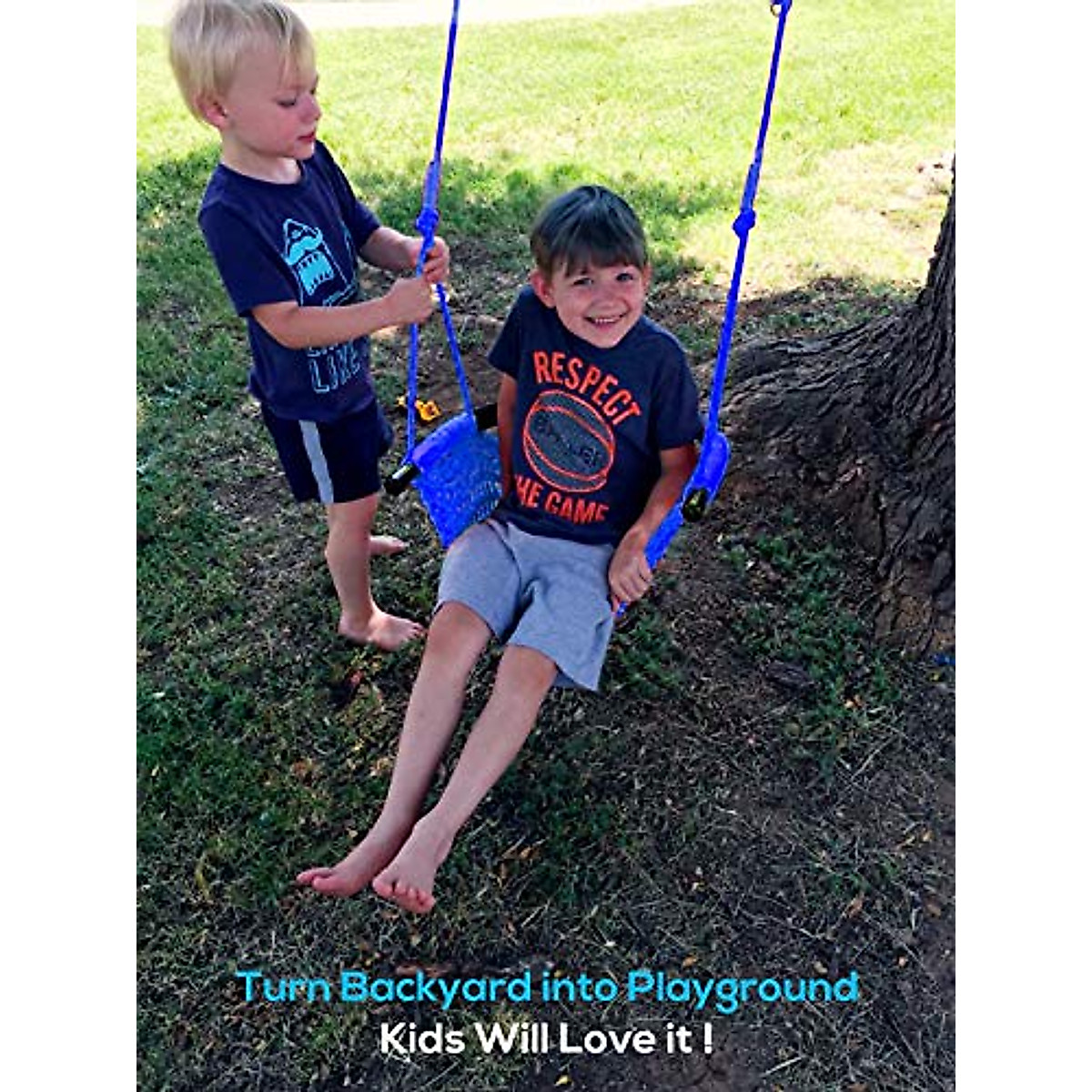 Hi-Na Kids Swing Seats Indoor Hand-Made with Adjustable Rope, Outdoor Tree Child Swing Seat for Kids for Backyard, Playground, Outside