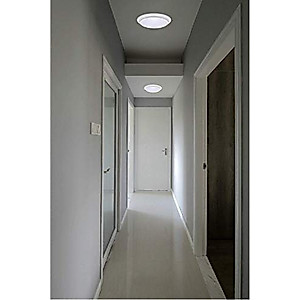 LIT-PaTH LED Flush Mount Ceiling Lighting Fixture, Dimmable 7 Inch 11.5W 900 Lumen, Aluminum Housing Plus PC Cover, ETL Qualified, 3000K, 1-Pack