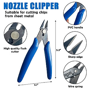 Socpuro 13 Pieces Metal DIY Model Tool Set, Edge Bending Tools Tab Twisting Assist Tools Metal Tweezers Needle Nose Pliers for 3D Metal Jigsaw Puzzles Assembly