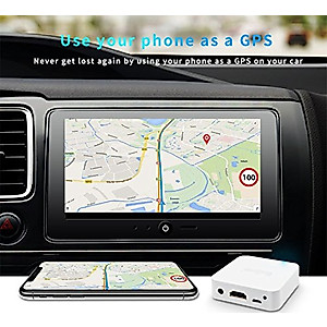 SmartSee Car WiFi Display Box, Airplay DLNA Miracast Screen Mirroring from Smart Phones to Car Screen Wirelessly, with HDMI and RCA(CVBS) Output GPS Navigation