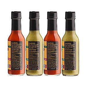 Gringo Bandito Hot Sauce, Variety Pack, 5 oz (Pack of 4)