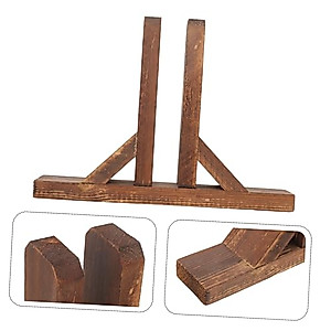 CRILSTYLEO Solid Wood Screen Base Fences Room Screen Supply Wear-Resistant Divider Bracket Room Supply Room Partition Support Brackets Garden Border Edging Room Dividers Stand Wooden