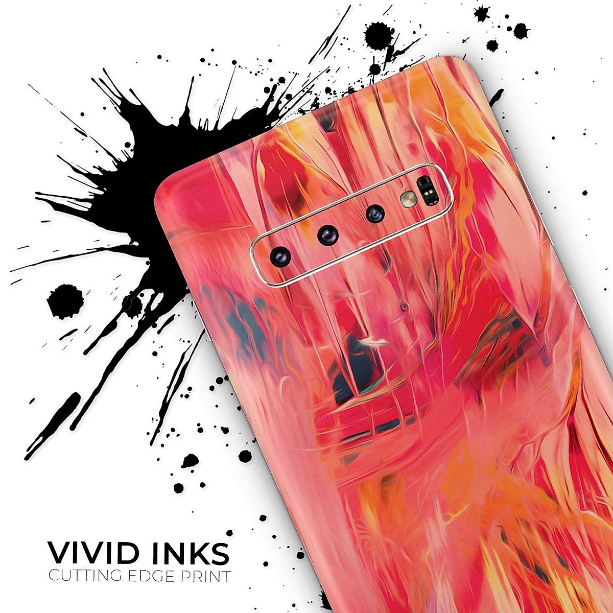 DesignSkinz Blurred Abstract Flow V10 Protective Vinyl Decal Wrap Skin Cover Compatible with The Samsung Galaxy S20 (Screen Trim & Back Glass Skin)