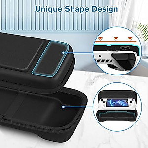 Fintie Case for ASUS ROG Ally X 2024 / ROG Ally 2023, Shockproof Protective Cover Hard Shell with Inner Pocket & 14 Game Card Slots, Black