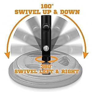 EVERSTRONG Elite Heavy Duty T-Bar Row Olympic Bars - Landmine Attachment for Barbell Workouts - Robust Steel Base for Home and Gym Fitness - Designed for 2-inch Olympic Barbell