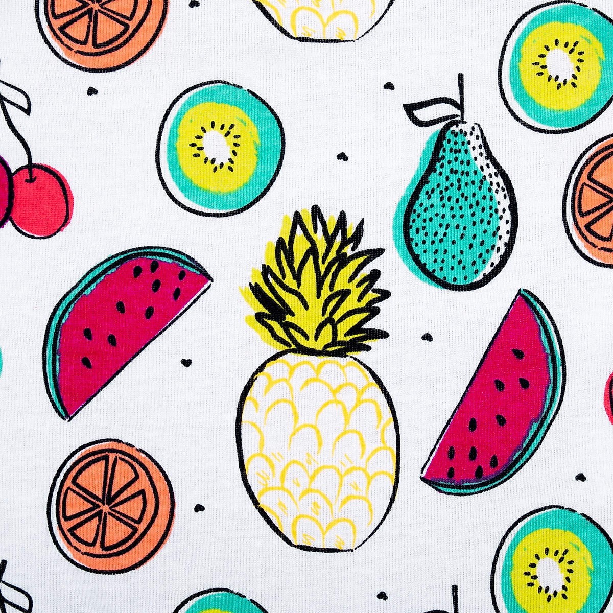 Lamaze Organic Baby Girls Stretchie One Piece Sleepwear, Baby and Toddler, Zipper, Pink Fruit, 9 Months