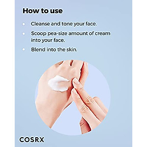 COSRX Hyaluronic Acid Moisturizing Cream, Long-lasting Hydration, Rich Moisturizer for Sensitive Skin 3.53 oz / 100g, Korean Skin Care, Animal Testing Free, Parabens Free