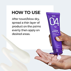 AMOS PROFESSIONAL Curl Defining Cream 5.1oz (150ml) | Hydrating Hair Serum for Moisturized Curls and Healthy Waves | Korean Curl Defining Cream with Citrus Green Floral Fragrance