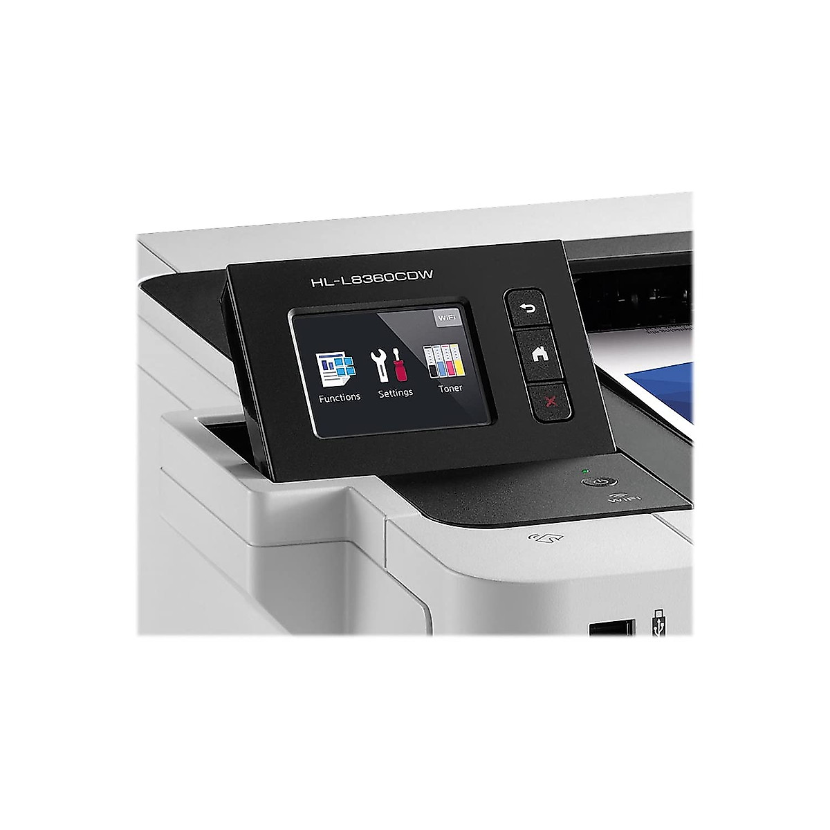 Brother Business Wireless Color Laser Printer, HL-L8360CDW, Auto 2-Sided Printing, Mobile Printing, Cloud Printing, 2.7" Color Touchscreen LCD, Ethernet, Up to 33ppm, White