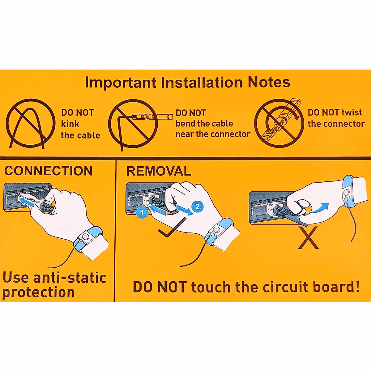 CHUANGSUTON Blue 10G SFP+ DAC Passive Direct Attach Copper Cable for Intel XDACBL0.5M Ethernet 10GbE 10Gb/s SFP+ to SFP+ DAC 0.5M(1.6ft)