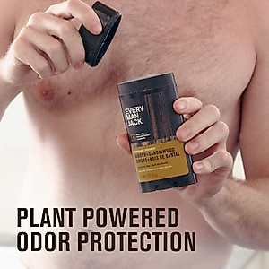 Every Man Jack Cedar + Red Sage Men’s Deodorant - Aluminum Free Deodorant - 24-Hour Odor Protection w/Naturally Derived Ingredients - 3oz (2 Pack)