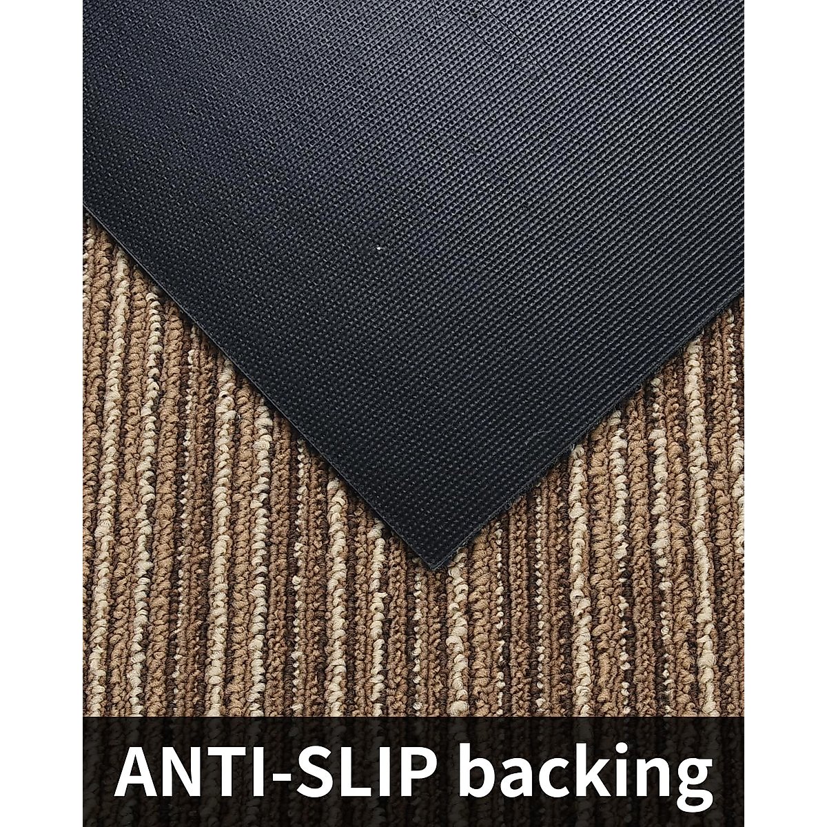 Rehert 12Tiles/32 sq Ft-Carpet Squares, Commercial Carpet Tiles, 0.27" Pile Height, Tiles Carpet, PVC Backing Non-Slip, 20" x 20" Berber (Loop Pile)