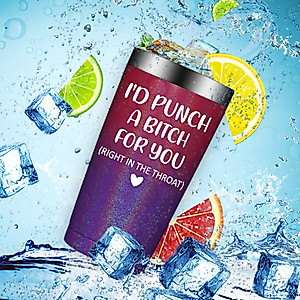 BIRGILT Best Friend Birthday Gifts for Women - Funny Friendship Christmas Gifts for Female Friends, Coworker, Sister, Bestie - 20oz Tumbler Cup