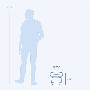 Bloem Planter Saturn CL BL 10"