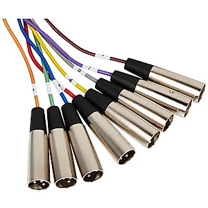 HOSA Balanced Snake DB25 to XLR3M - (16 Feet) (Black)