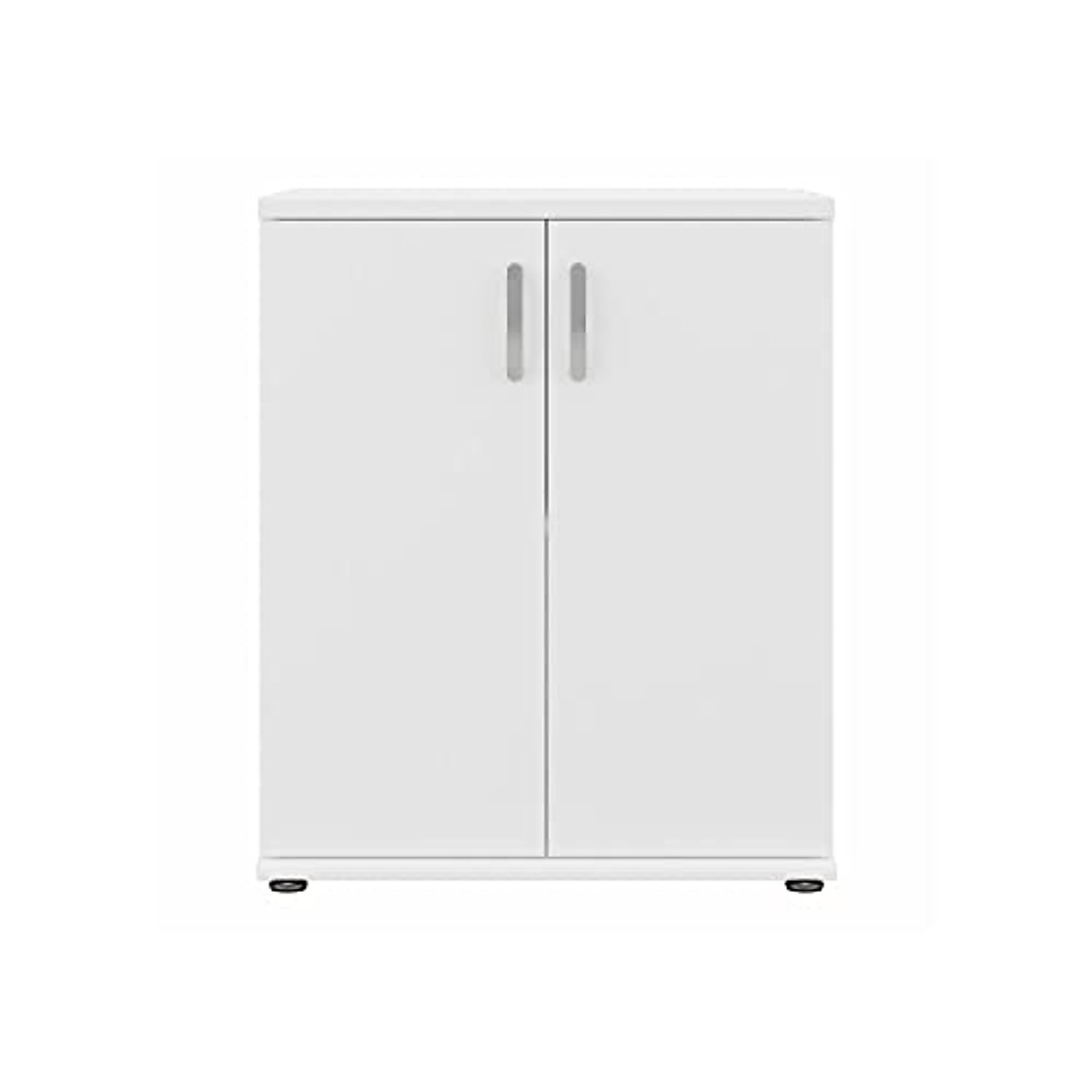 Bush Business Furniture Universal Laundry Room Storage Cabinet with Doors and Shelves in White