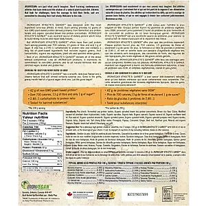 IRONVEGAN Gainer Chocolate Protein Powder, 2500 GR