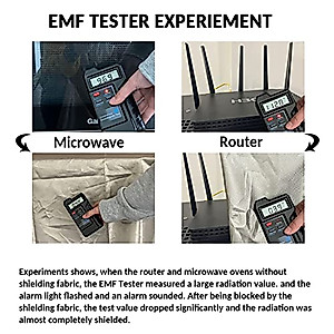 FUDALI Faraday Fabric-EMI RFID Shielding-Block WiFi/RF Anti-Radiation Military Grade for Radiowave Microwave and Radiation Protection Nickel Copper, Blocking Material (3 Yards 43'x108'inch), Brown