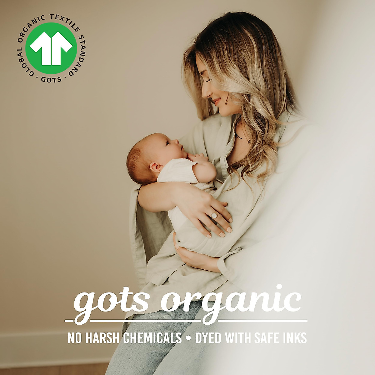 Indi by Kishu Baby GOTS Organic Muslin Nursing Cover Up for Breastfeeding, Breathable Nursing Shawl, Scarf, Privacy Nursing Cover for Breastfeeding Moms (Rust)