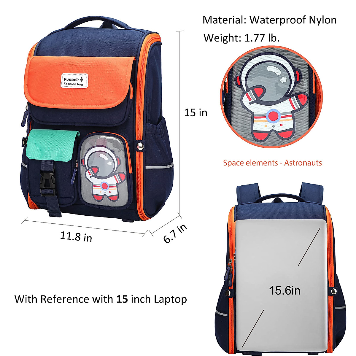 AO ALI VICTORY Kids Backpack for Boys Elementary School Bags Large Toddler Kindergarten Preschool Bookbags Space Backpacks (Blue)