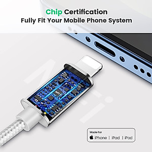 [Apple MFi Certified] Aux Cord for iPhone, Lightning to 3.5mm Aux Stereo Audio Cable Adapter Compatible with iPhone 13/12/11/XS/XR/X/8/7/All iOS for Car Home Stereo, Speaker, Headphone-3.3ft (Sliver)