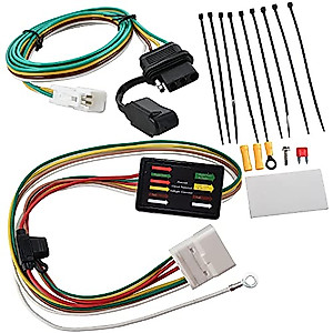 Oyviny Custom 4 Pin Trailer Wiring Harness 56217 for 2008-2019 Toyota Highlander, for 2018-2021 Lexus RX 350/RX 350L, Plug &Play Highlander Trailer Wiring
