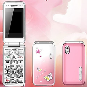 N509 Portable Flip Phone for Seniors, 2.4in Screen 2G Unlocked Flip Phone, Dual SIM Card, SOS Function, Music and Video Player, Pocketsize Flip Phone 6800mAh Battery (US Plug)