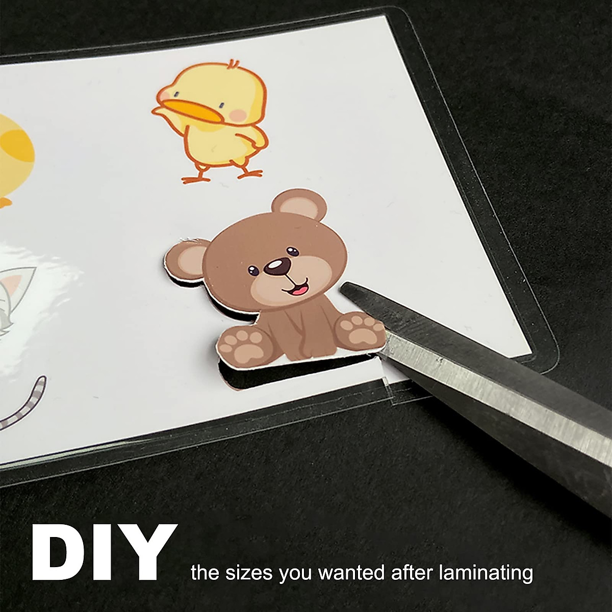 5 Mil Laminating Sheets, Holds 8.5 x 11 Inch Sheets 200 Pack, Thermal Laminating Pouches for Laminator, 9 X 11.5-inches/Letter Size Thermal Laminating Paper, Round Corner