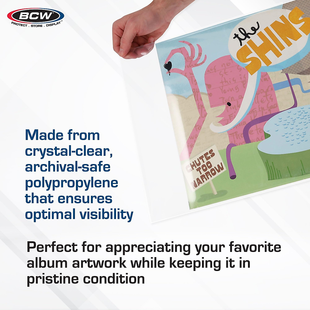 BCW 33 RPM Record Sleeves - 1000 ct