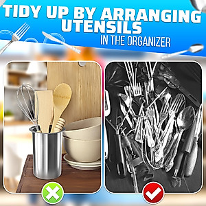 3-3/4" Stainless Steel Solid Cutlery Cylinder Reluen